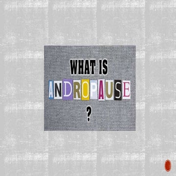 Andropause | PPTX
