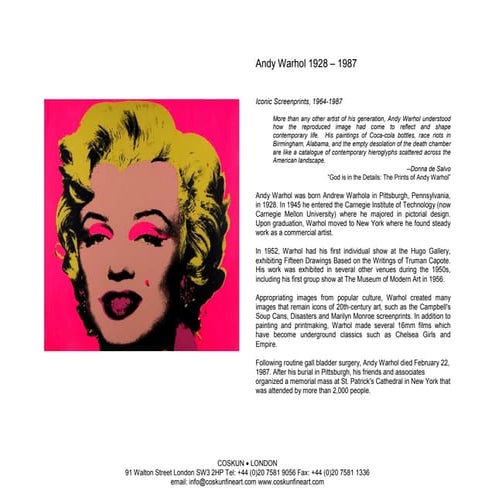 Andy warhol-screenprints | PPT