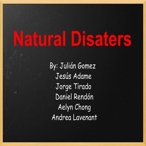 Natural disaster | PPT