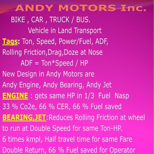 Presentation on Mag Fuel Device (Vehicles) | PPT