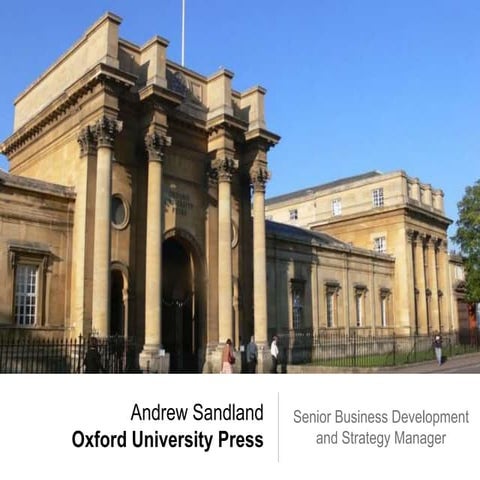 SSP Building your career in Scholarly Communication, UK event - Andrew ...