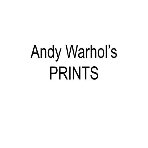 Andy Warhol | PPTX