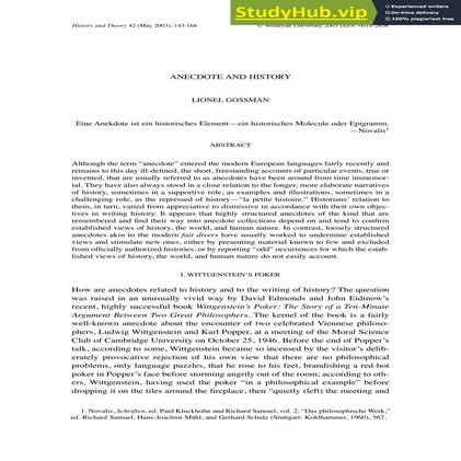 Anecdote And History | PDF