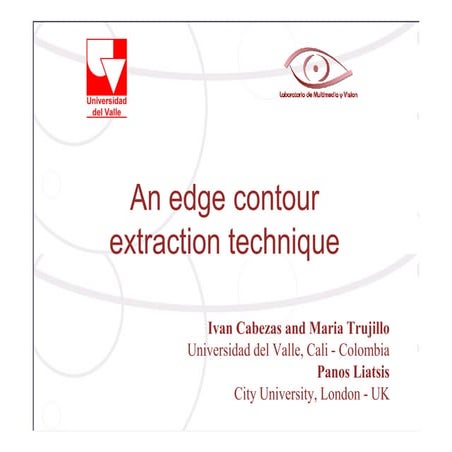 An Edge Contour Extraction Technique Ppt