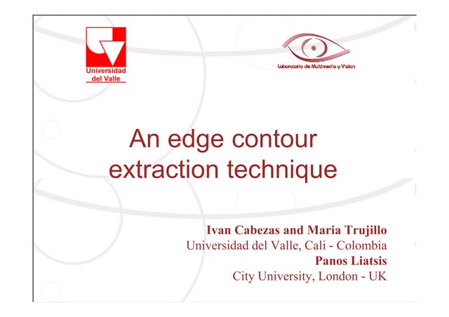 An Edge Contour Extraction Technique Ppt