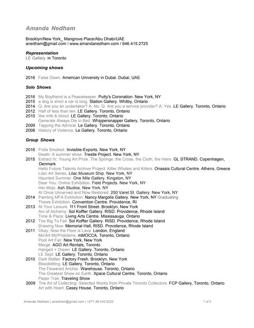 Joanne Riddle - Curriculum Vitae - October 2008 | DOC