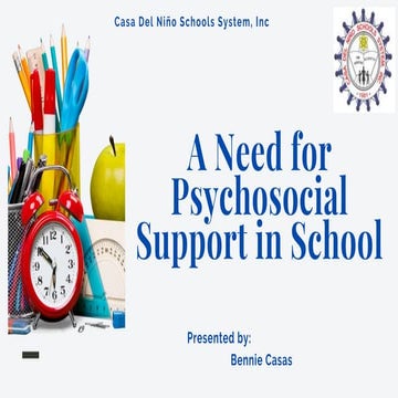 A need for psychosocial | PPTX