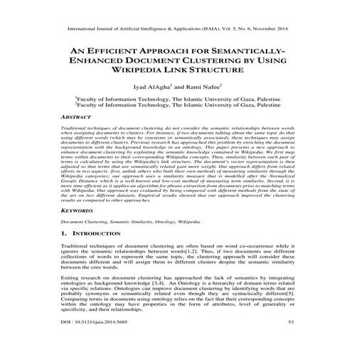 An efficient approach for semantically enhanced document clustering by using wikipedia link ...