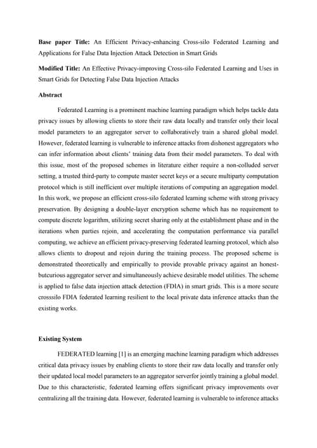 An Efficient Privacy Enhancing Cross Silo Federated Learning And Applications For False Data