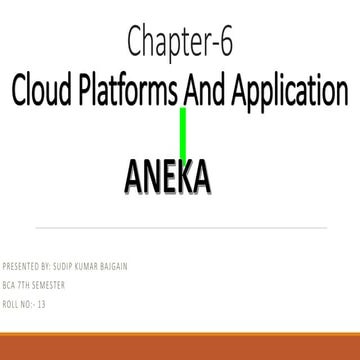 aneka.pptx | Cloud Computing | Internet