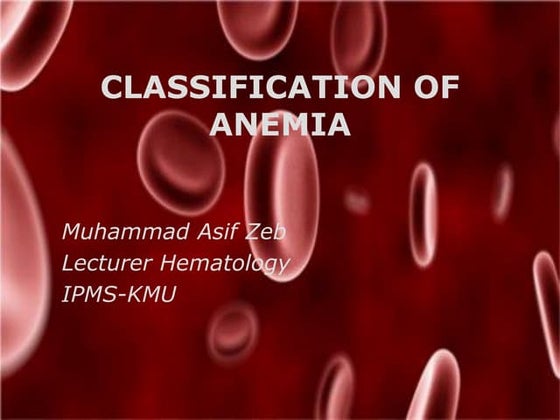 Anaemia | PPT