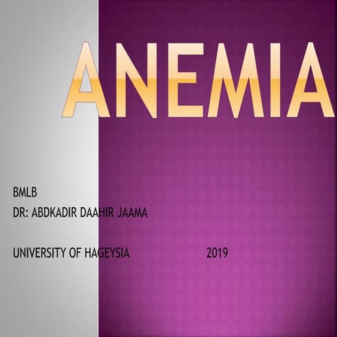 Anemia | PPT