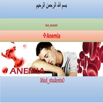 Anemia | PPT