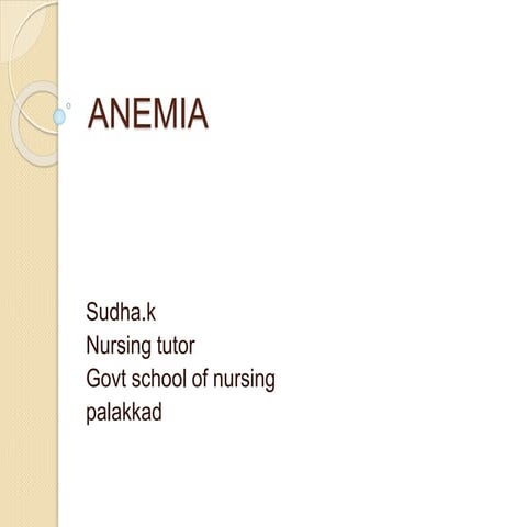 Anemia | PPTX