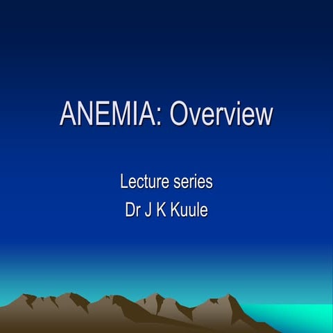Anemia | PPT