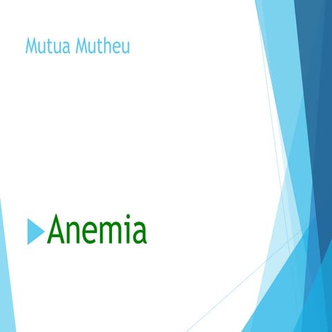 Anemia.ppt presentation for General medicine | PPT