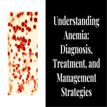 health talk on educating patients about how to manage anemia at home | PDF