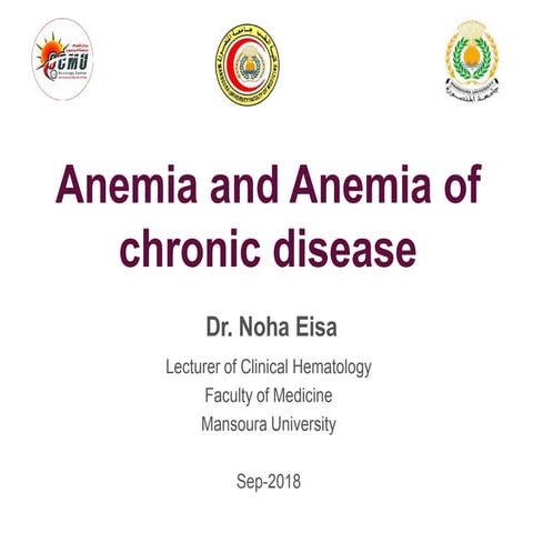Anemia overview prof.Noha Eisa | PPTX