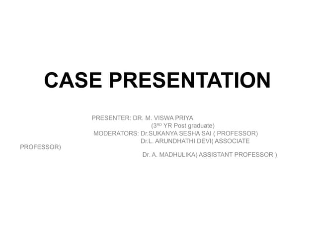 Obstetric case study | PPTX