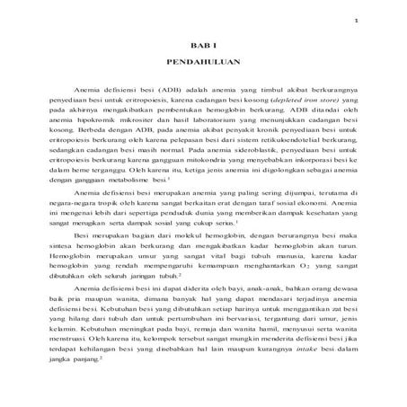Anemia bab 1 | DOC