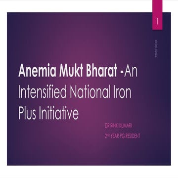 Presentation on Anemia Mukt Bharat | PDF