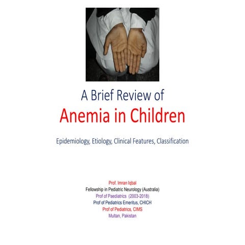Anemia in children 2021 | PDF