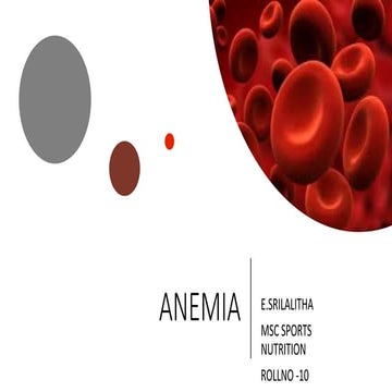 Anemia ppt | PPTX