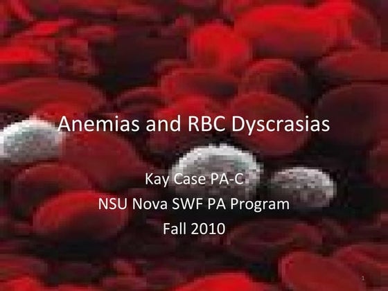 Red blood cell formation and fate of RBC | PDF