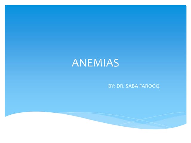 anemia ppt. | PPS