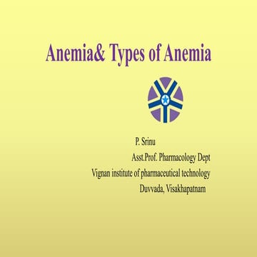 Anemia & types of anemia | PPTX