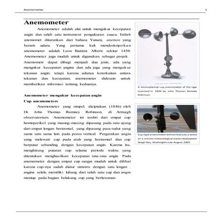 Anemometer. utut muhammad | DOCX