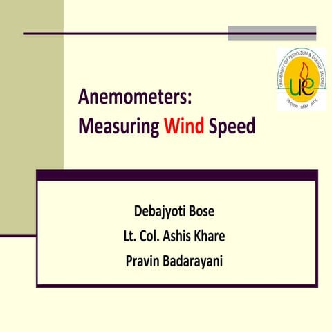Anemometer interstellar | PPT
