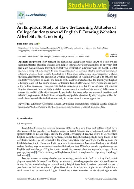 EDUCATIONSYSTEMANDENGLISHLANGUAGETEACHINGINTHEPHILIPPINES.pdf | Education industry | Industries