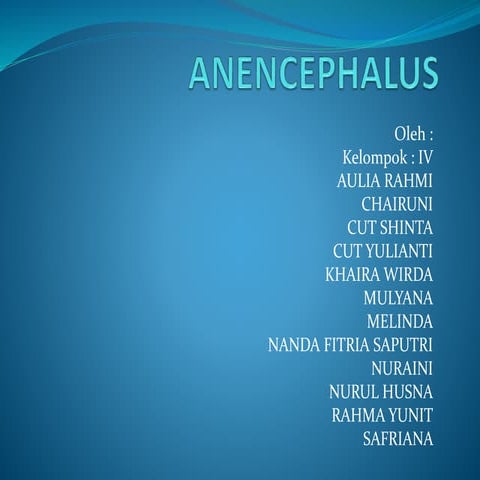 Anencephalus | PPT
