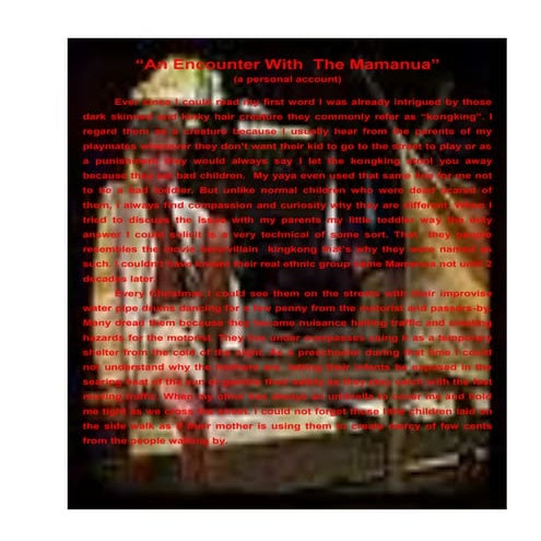 An Encounter With The Mamanu | DOCX