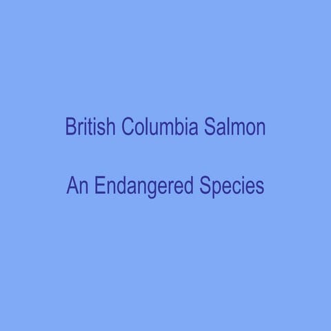 An Endangered Species | PPT