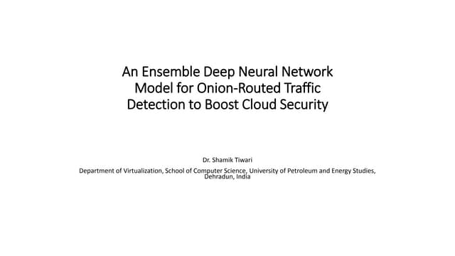 An Ensemble Deep Neural Network Pptx Computing Technology And Computing