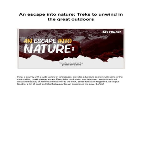 An escape into nature_ Treks to unwind in the great outdoors.pdf
