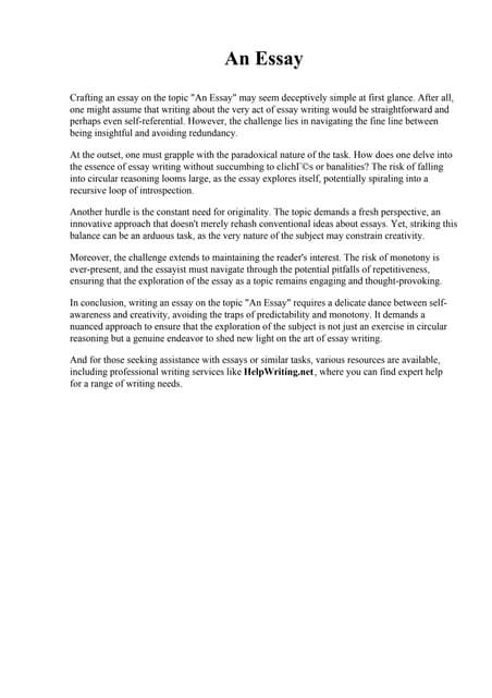 Write Introduction Paragraph Essay Pdf