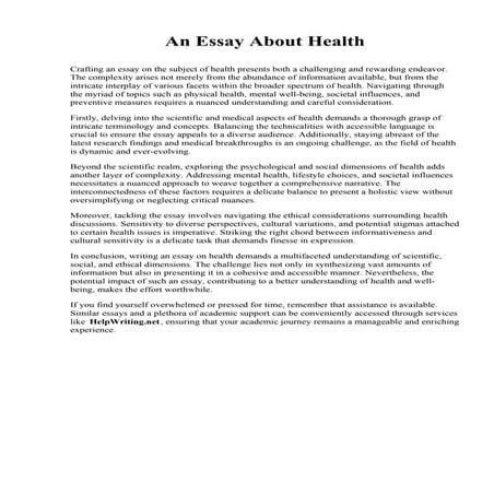 An Essay About Health.pdf