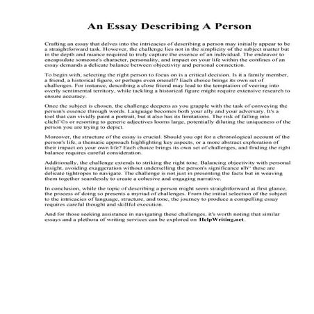 Describing A Person Essay.pdf