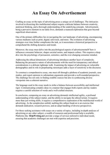 Essay About Advertisement.pdf