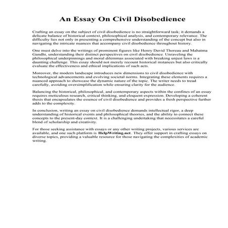 An Essay On Civil Disobedience.pdf
