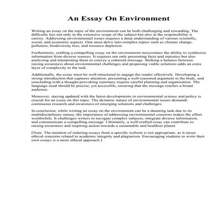 An Essay On Environment.pdf