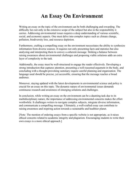 Essay On Ecosystem.pdf