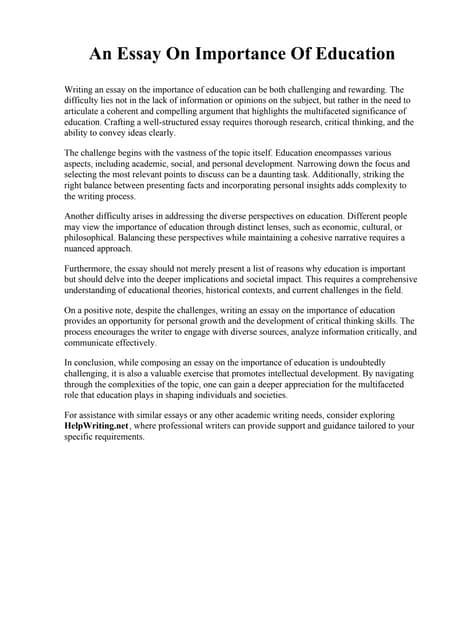 Essay On Importance Of Education.pdf