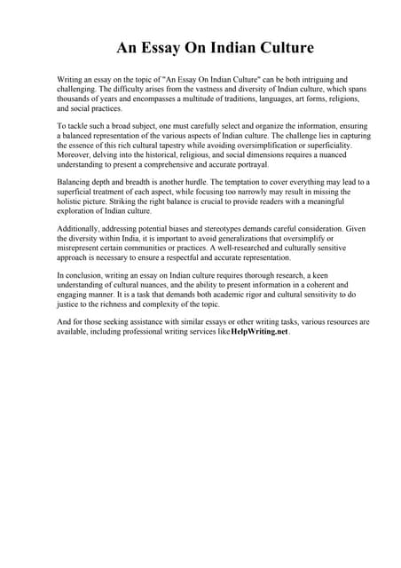 Essay Of Indian Culture.pdf