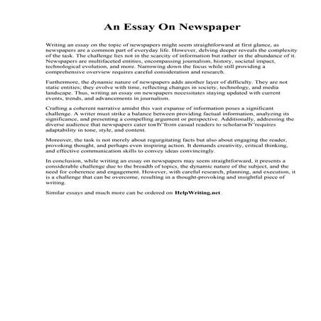 An Essay On Newspaper.pdf