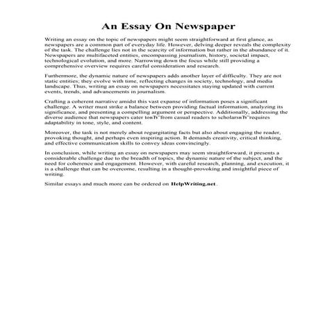 An Essay On Newspaper.pdf