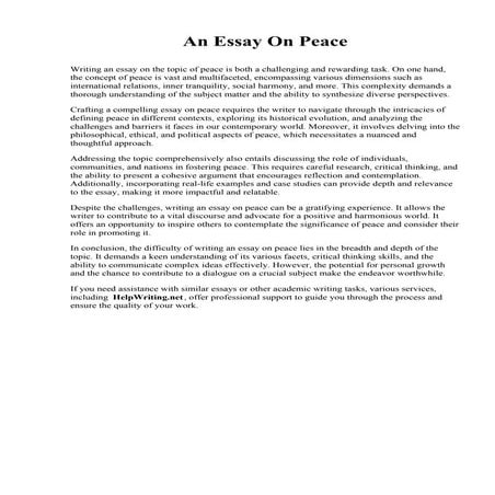 An Essay On Peace.pdf